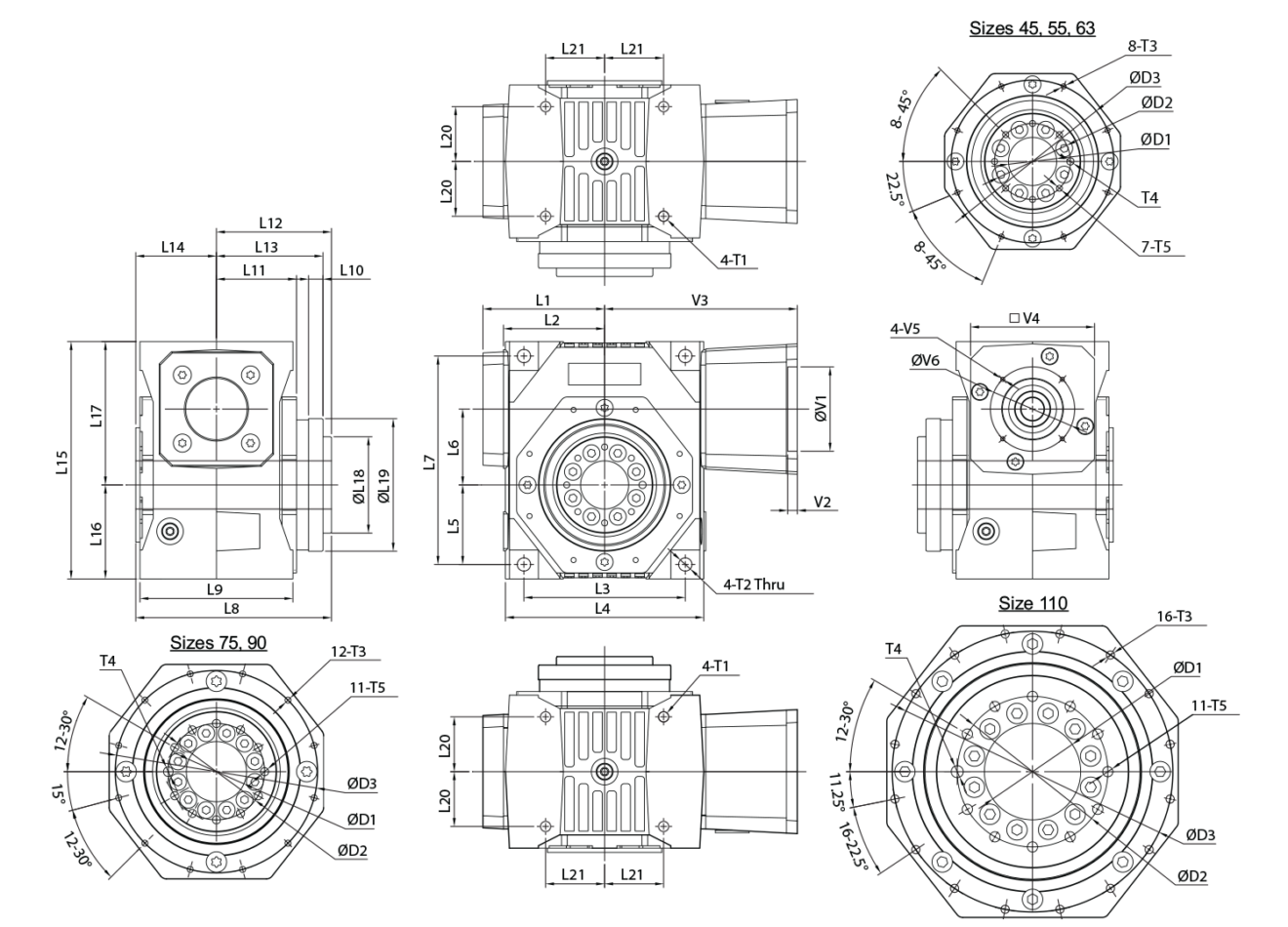 EJL 110 Frame Size Technical Data and Available Options - Nidec Drive ...